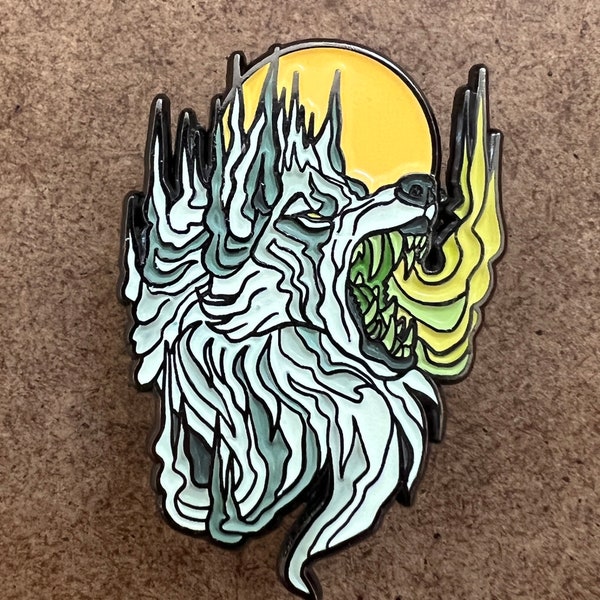 Werewolf Pin - Etsy