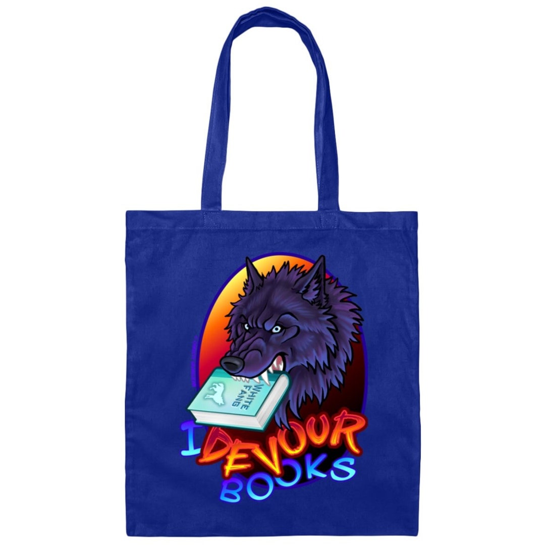 I Devour Books Werewolf Canvas Tote Bag - Etsy