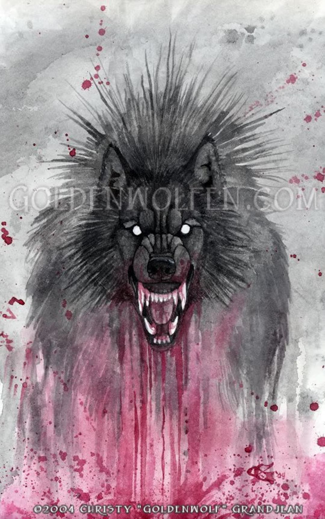 Werewolf Blood Rage Print - Etsy