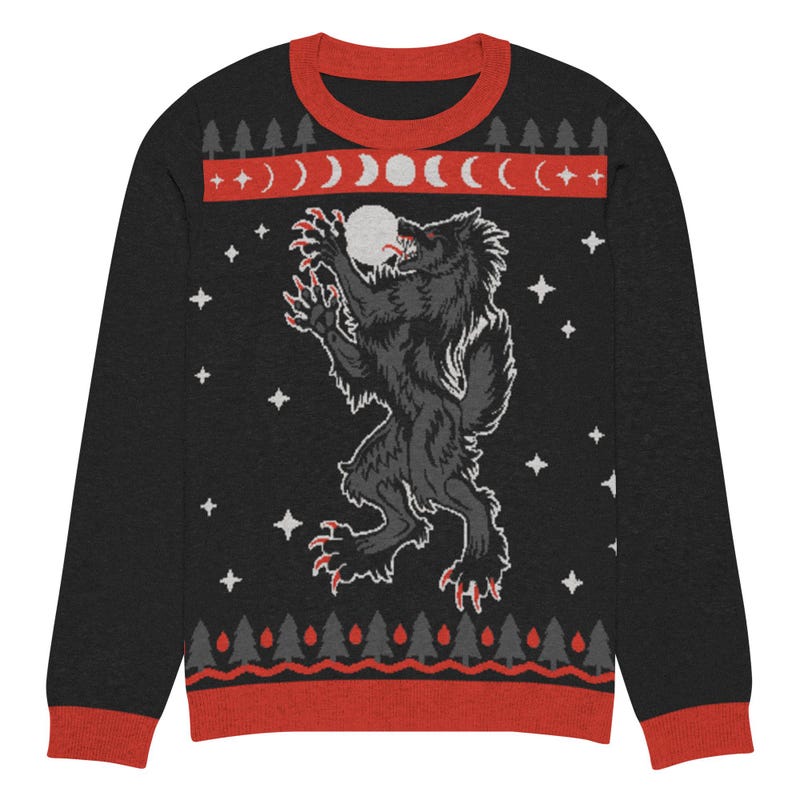 Werewolf Holiday Shirt - Etsy
