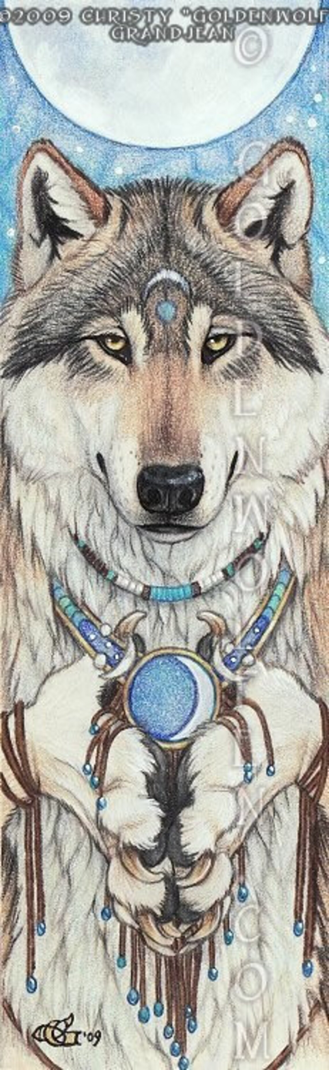 Wolf Moon Offering Print - Etsy