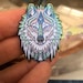 Sparkly Rainbow Crystal Wolf Enamel Pin - Etsy