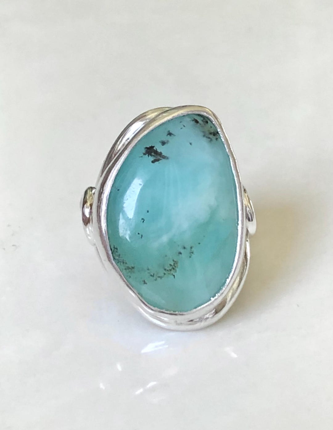 Peruvian Opal Ring Size 6.5 Andean Opal - Etsy