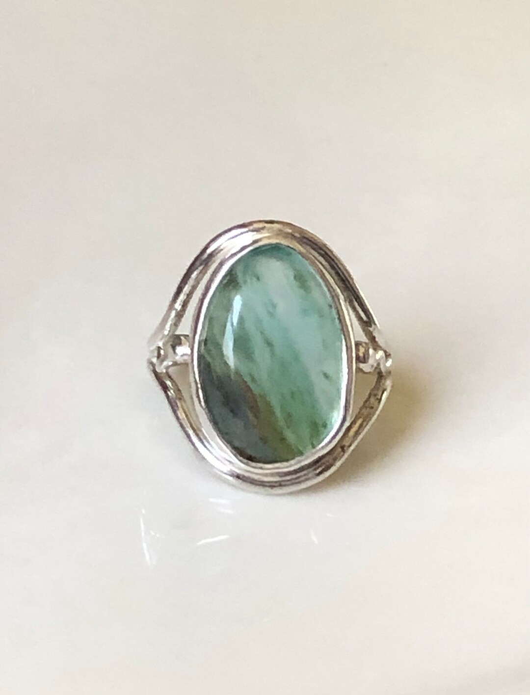 Peruvian Opal Ring Size 7.5 Andean Opal - Etsy