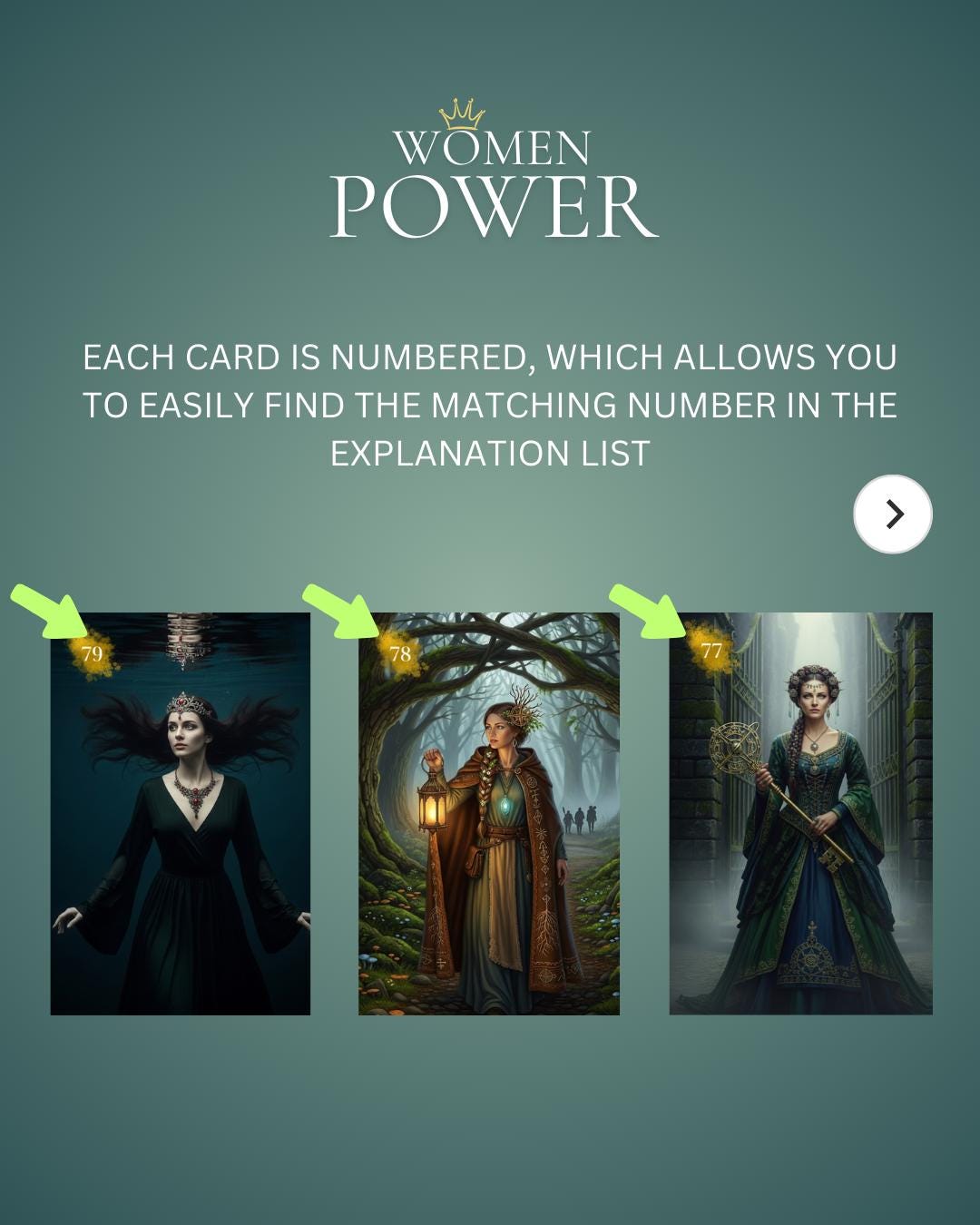 Women Archetypes Cards, Digital Download, Feminine Archetype Deck for ...