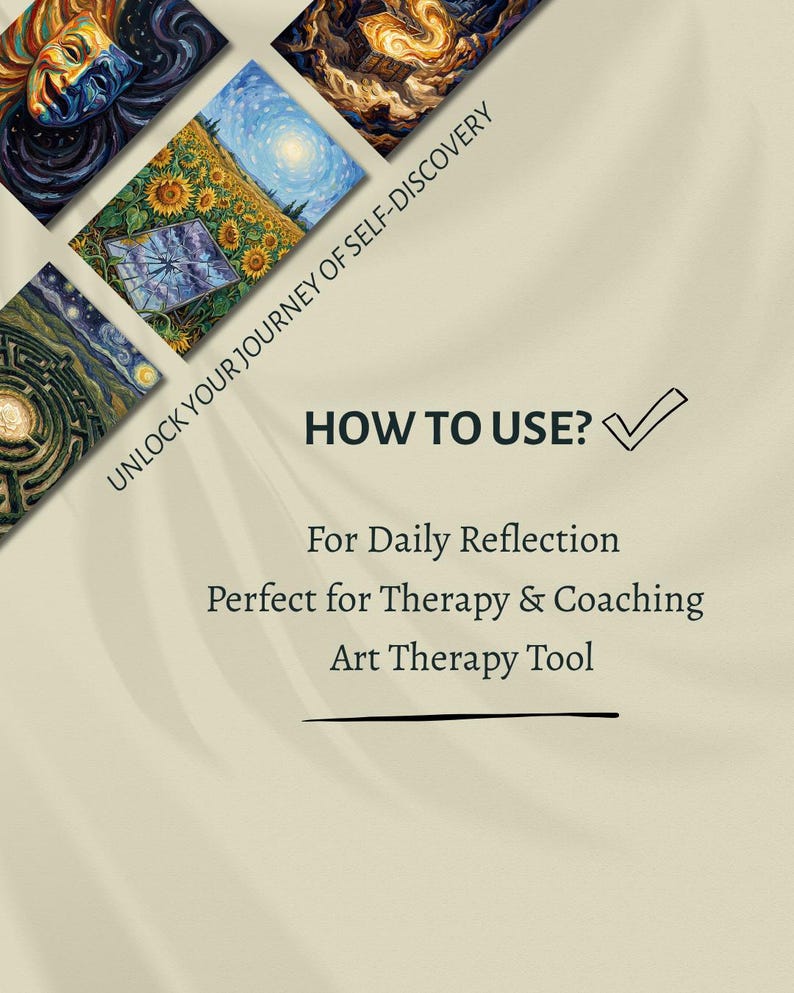 80 Metaphorical Associative Cards, Van Gogh Style, Card Oracle Deck ...