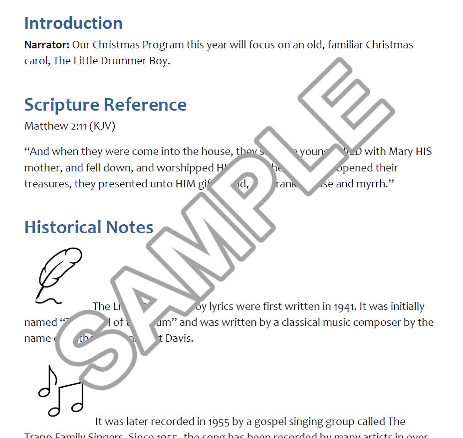 Christmas Play Script – We All Have a Gift to Bring – Kids Nativity ...