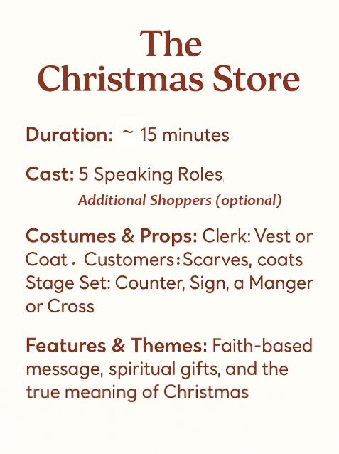 The Christmas Store – Mini Christmas Skit With Stage Directions | Faith ...