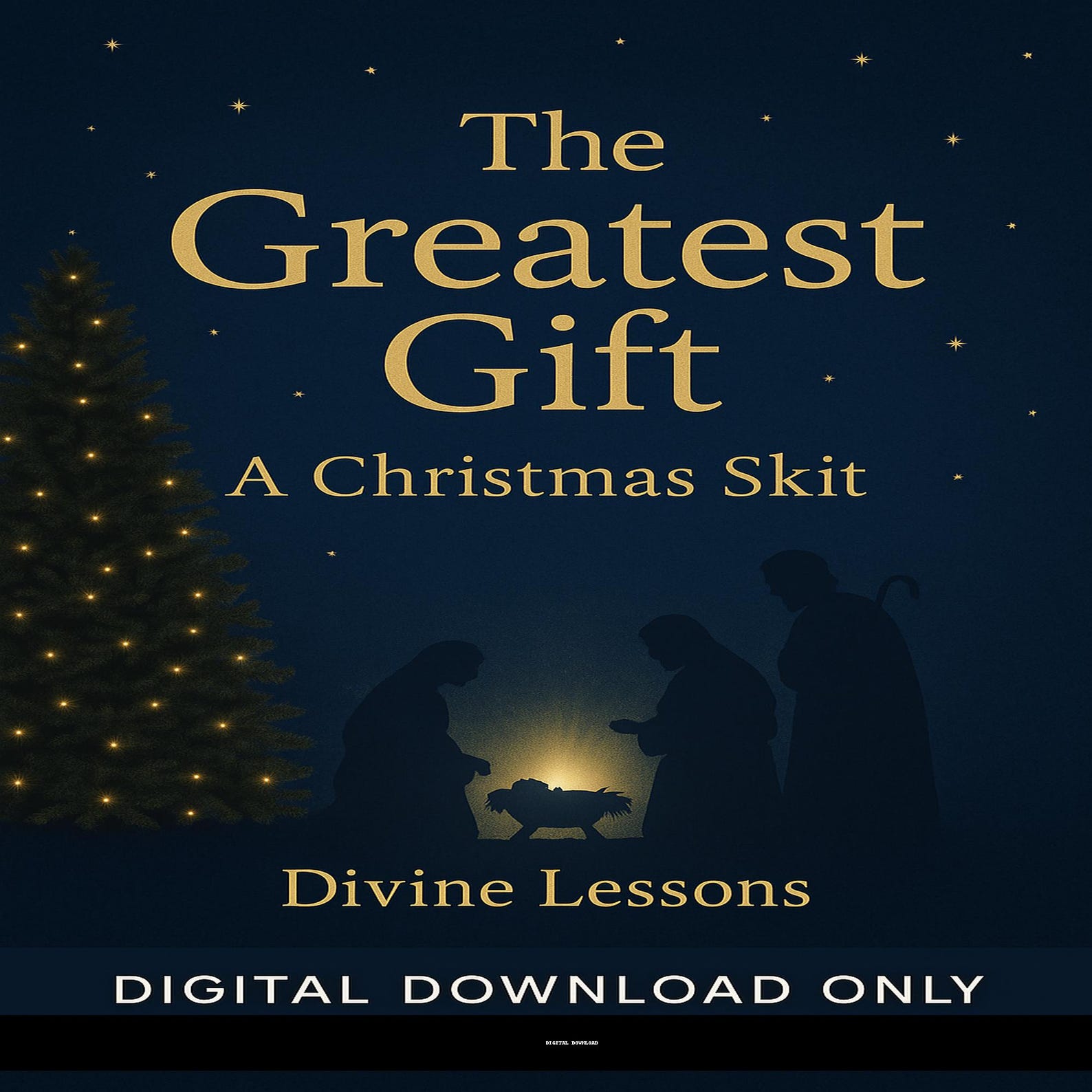 Christmas Skit: the Greatest Gift - Nativity Play Script (PDF) - Etsy
