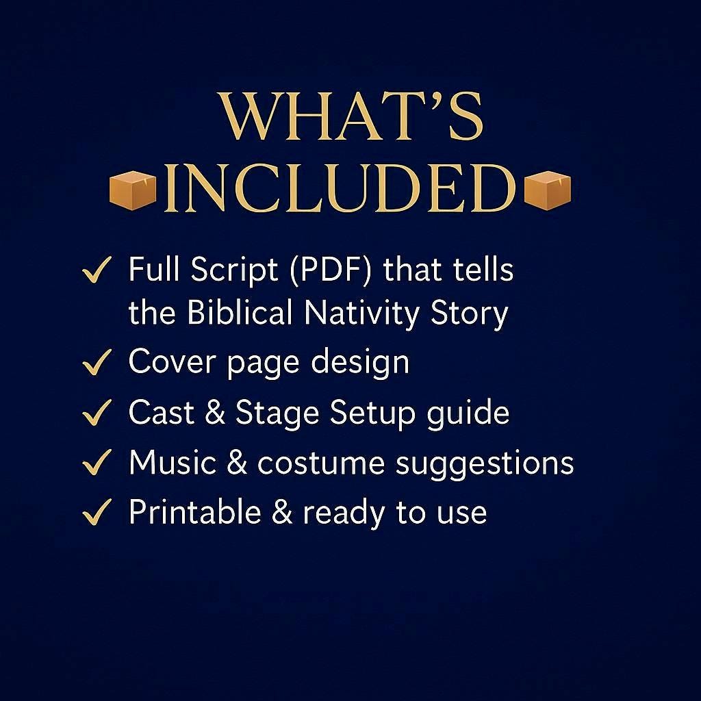 Christmas Skit: the Greatest Gift - Nativity Play Script (PDF) - Etsy