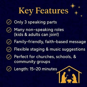 Christmas Skit: the Greatest Gift - Nativity Play Script (PDF) - Etsy