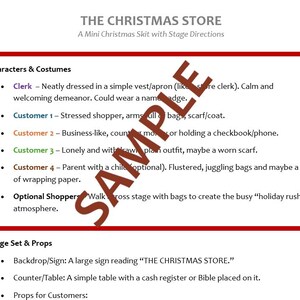 The Christmas Store – Mini Christmas Skit With Stage Directions | Faith ...