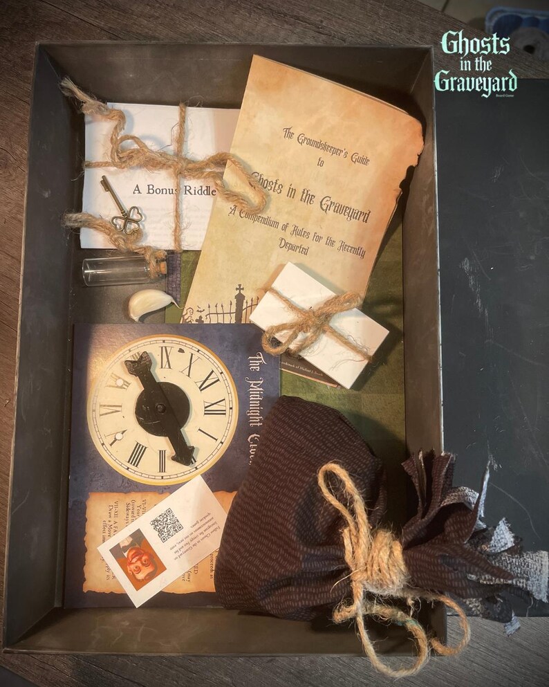 Ghosts in the Graveyard Board Game | Hand-painted, Hand-crafted ...
