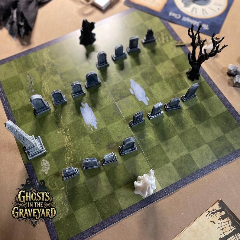 Ghosts in the Graveyard Board Game | Hand-painted, Hand-crafted ...