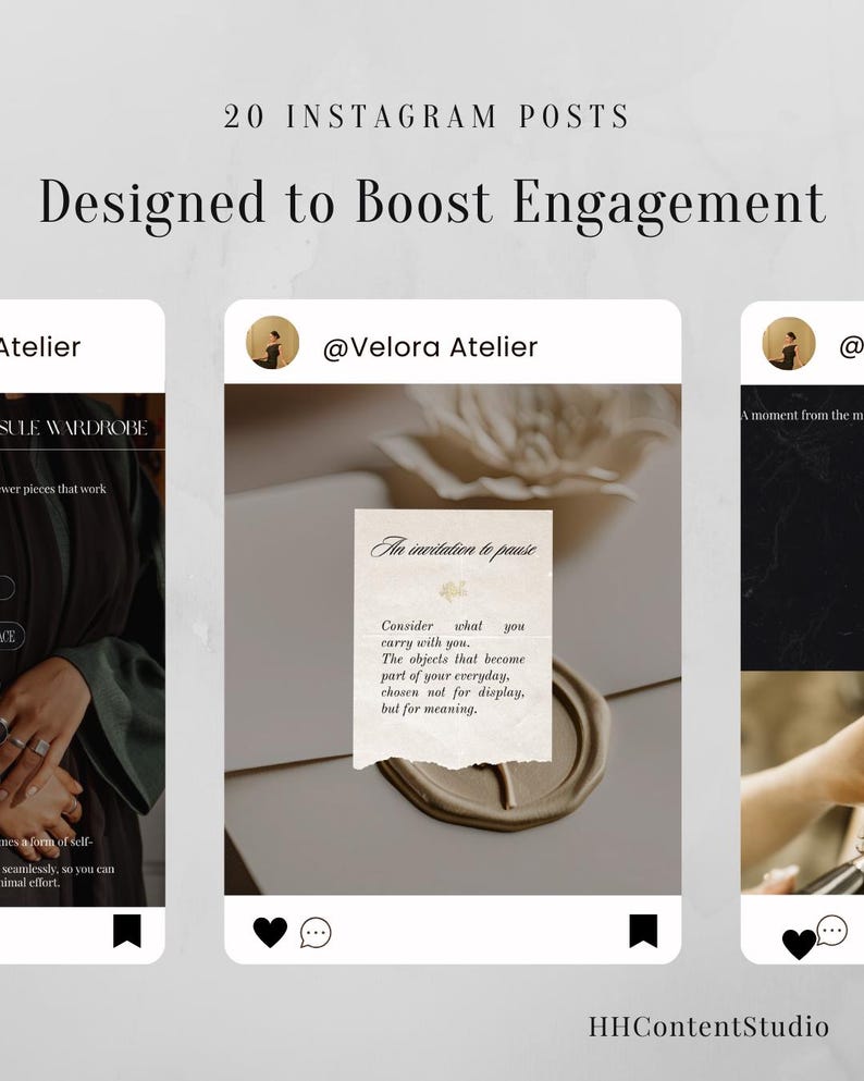 Minimal Instagram Templates for Jewelry Brands Luxury Canva Social ...