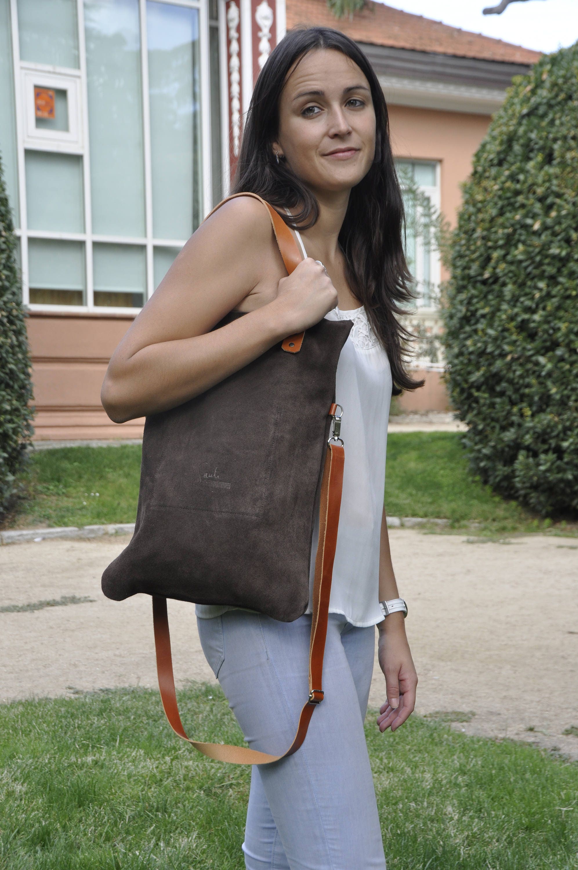 OFFER - Leather Bag - MERY Model in Brown Leather - Etsy