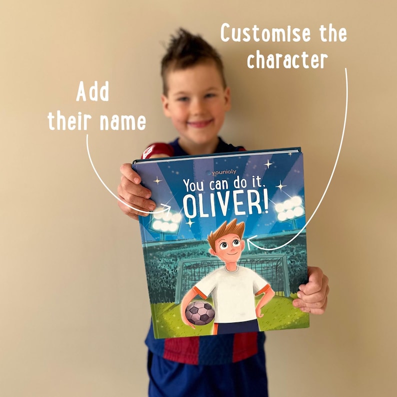 Personalized Football Book for Boys – Custom Name & Character | Gift ...