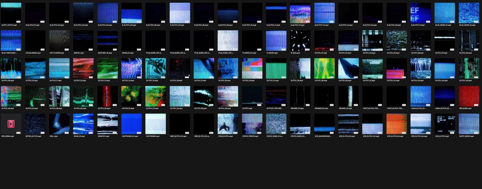 VHS & CRT Texture Overlay Pack for Photoshop, Illustrator, Procreate ...