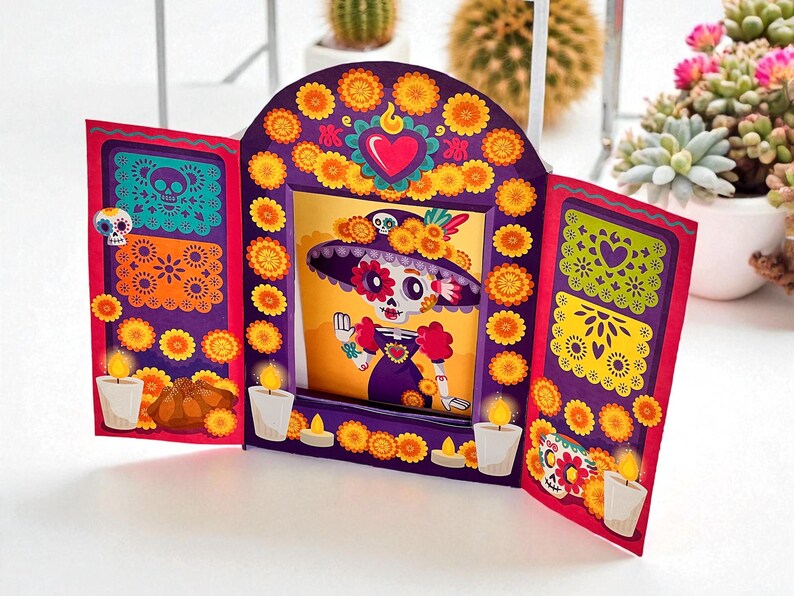 DIY Template for a Photo Frame - Day of the Dead - Instant Download ...