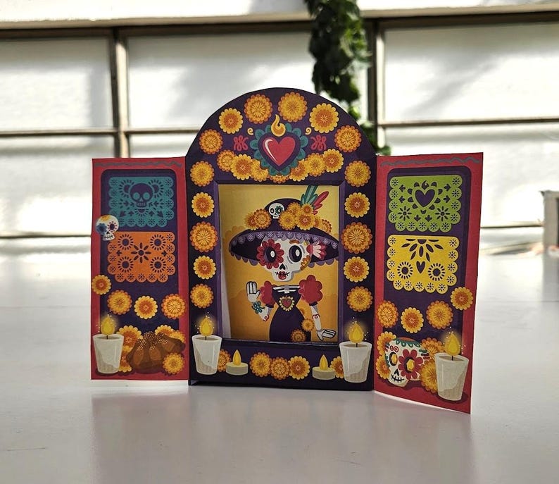 DIY Template for a Photo Frame - Day of the Dead - Instant Download ...