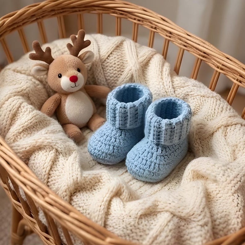 Crochet Baby Booties Pattern PDF | Easy Beginner Design | Instant ...