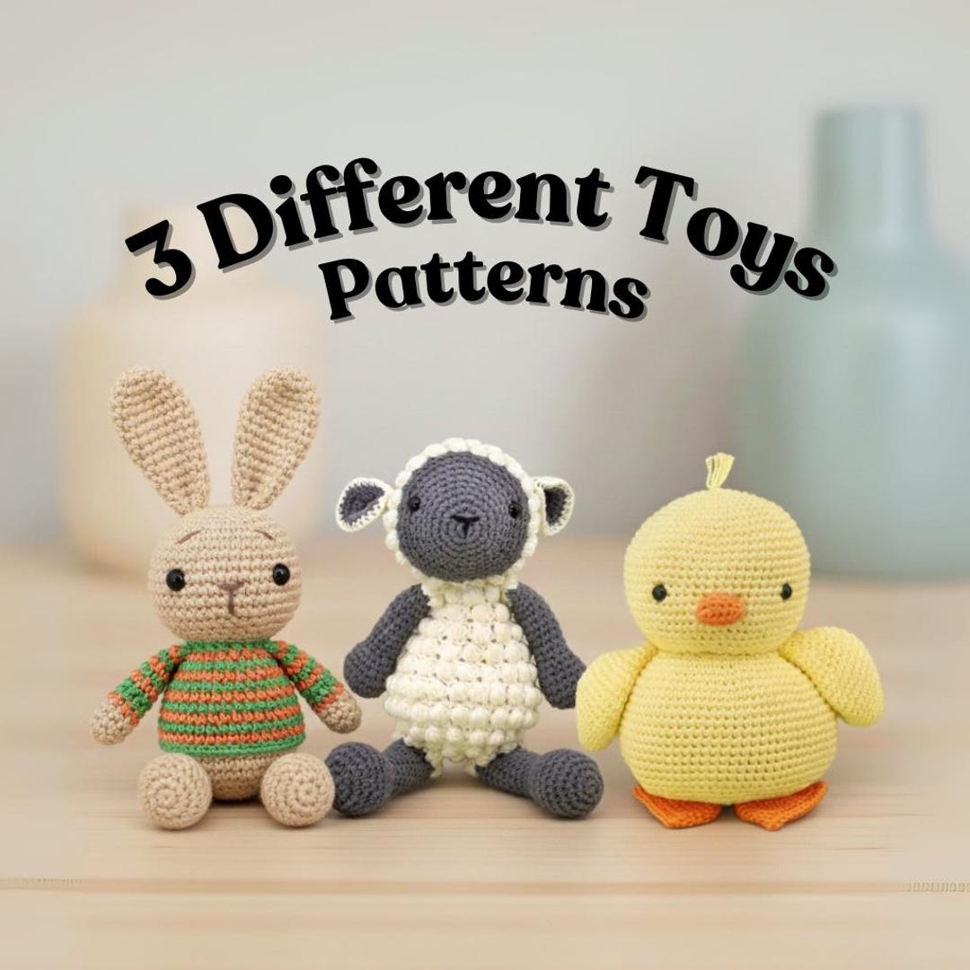 Amigurumi Crochet Stuff Toys Patterns Mega Bundle, Adorable Dolls ...