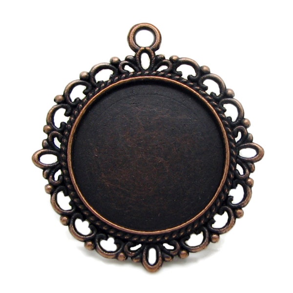 Antique Copper Bezel - Etsy