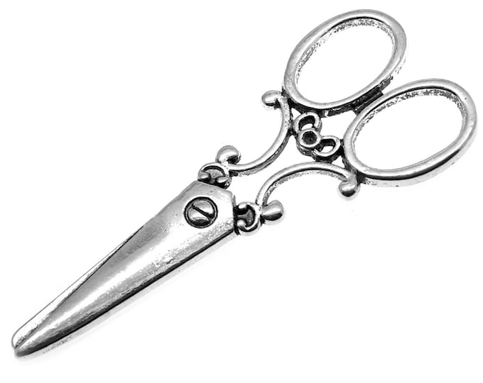 Antique Silver Victorian Scissors Scissor Charms Pendants | Etsy