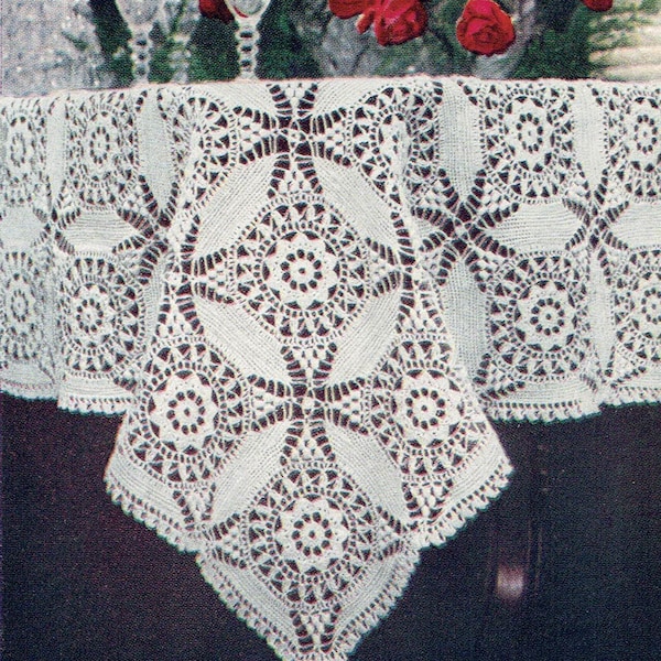 Cathedral Window Tablecloth Pattern - Etsy