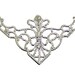 Silver Triangle Filigree Stamping / Filigree Jewelry Finding ...