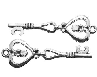 Heart skeleton key | Etsy