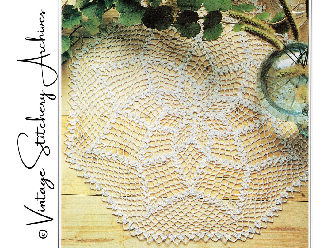 Vintage Crochet Pattern "octet Doily" Digital PDF Pattern -- INSTANT ...