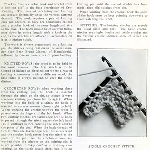 Cro-knitting "the New Art of Worsted Work" Antique Crochet Knitting ...