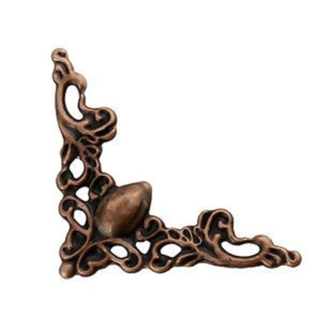 Antique Copper Triangle Filigree Stamping / Filigree Jewelry Finding ...
