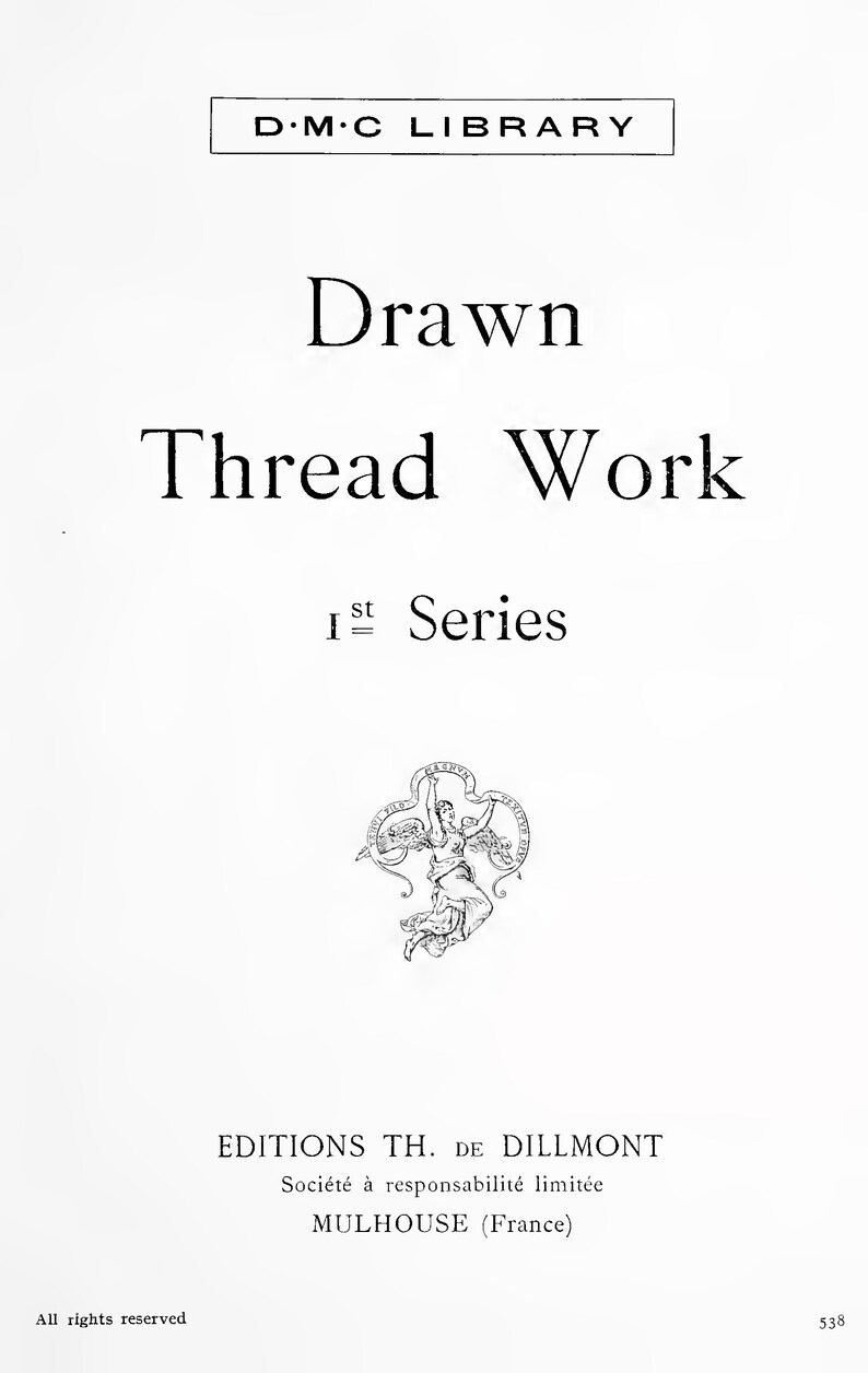 Drawn Thread Work, 1st Series Ebook PDF -- INSTANT Download -- Vintage ...