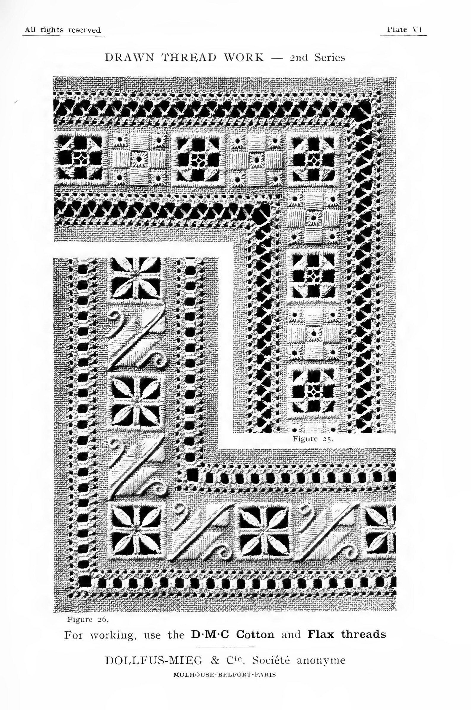 Drawn Thread Work, 2nd Series Ebook PDF -- INSTANT Download -- Vintage ...