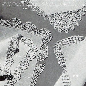 Vintage Crochet Lace Edging Crochet Patterns PDF -- INSTANT DOWNLOAD ...
