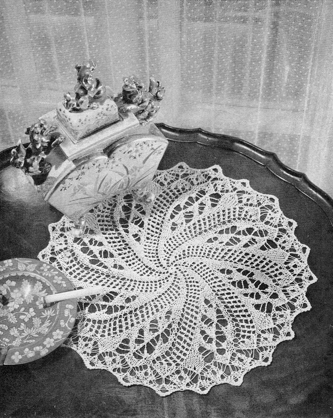 Vintage Knitted Doily Pattern, Treasure Piece With the Charm of Rare ...