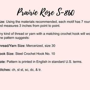 Vintage Crochet Tablecloth Pattern, "prairie Rose" Crochet Motif ...