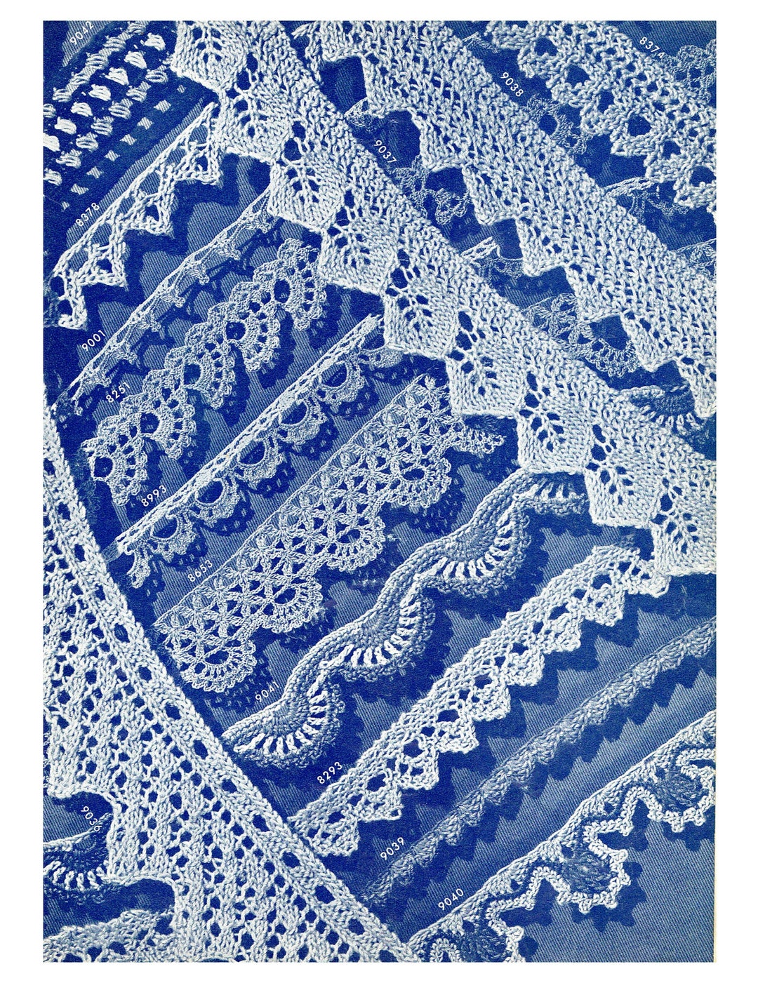 Vintage Knitted & Crochet Edgings Crochet Pattern PDF -- INSTANT ...
