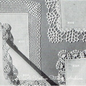 Vintage Crochet Lace Edging Crochet Patterns PDF -- INSTANT DOWNLOAD ...