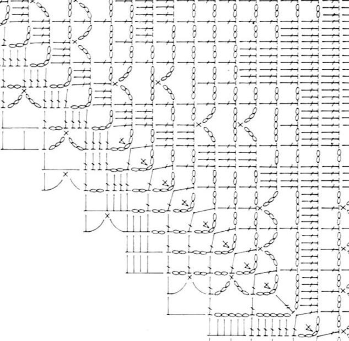 Vintage Filet Crochet Doily Pattern, "bells Doily" Digital Crochet PDF ...