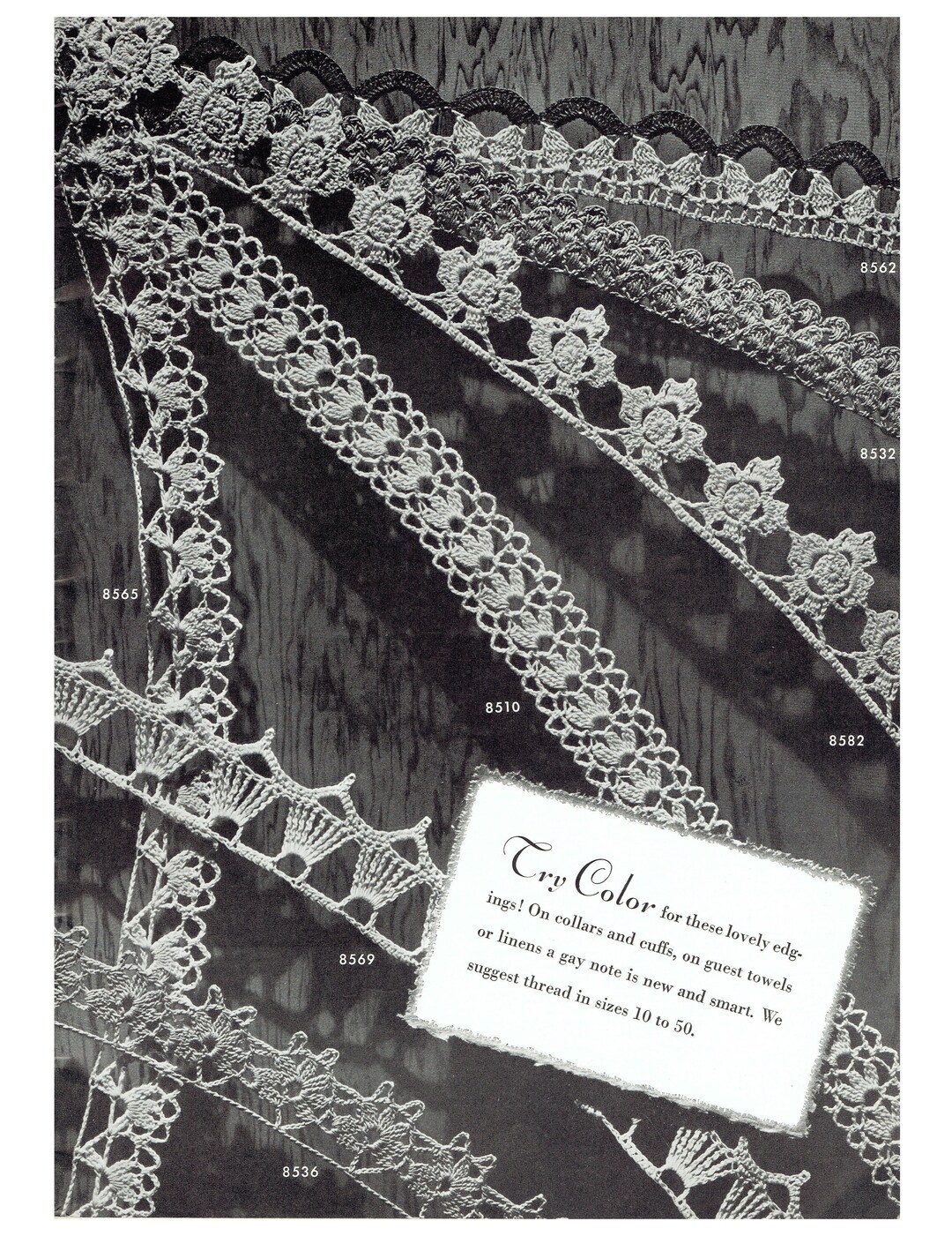 Vintage Decorative Crochet Edgings Pattern PDF -- INSTANT DOWNLOAD ...