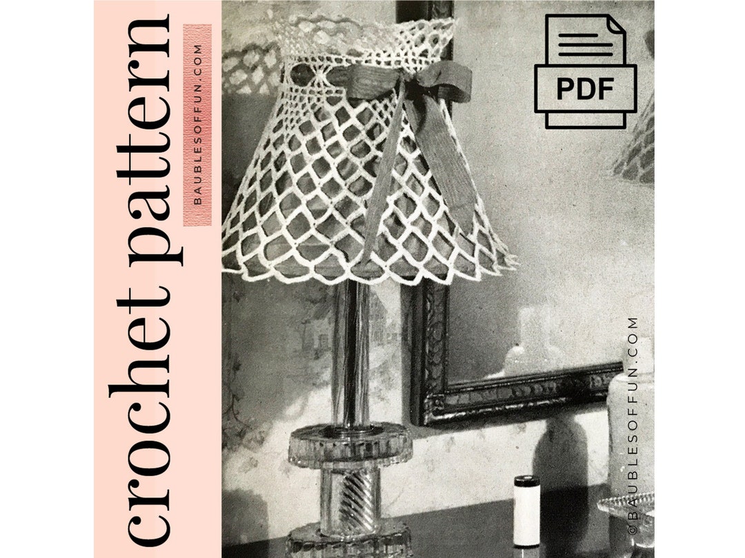 Vintage Crochet Pattern shadow Play Crocheted - Etsy