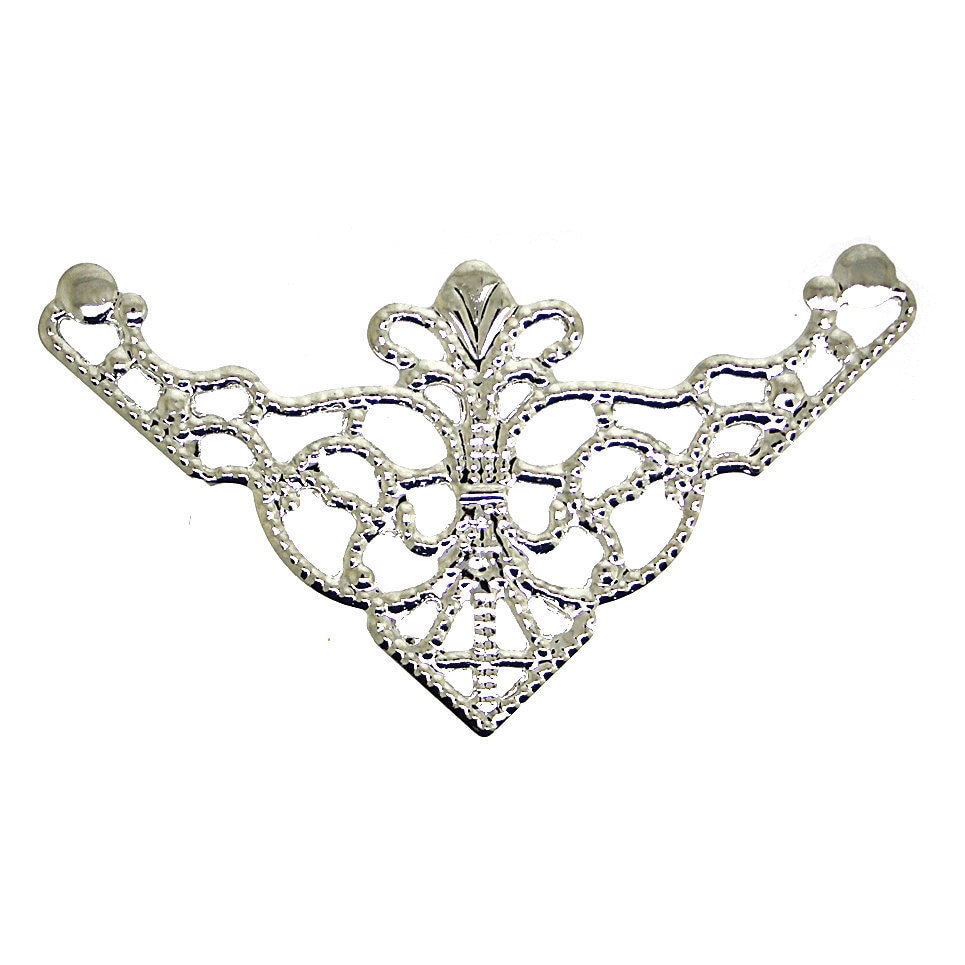 Silver Triangle Filigree Stamping / Filigree Jewelry Finding / | Etsy