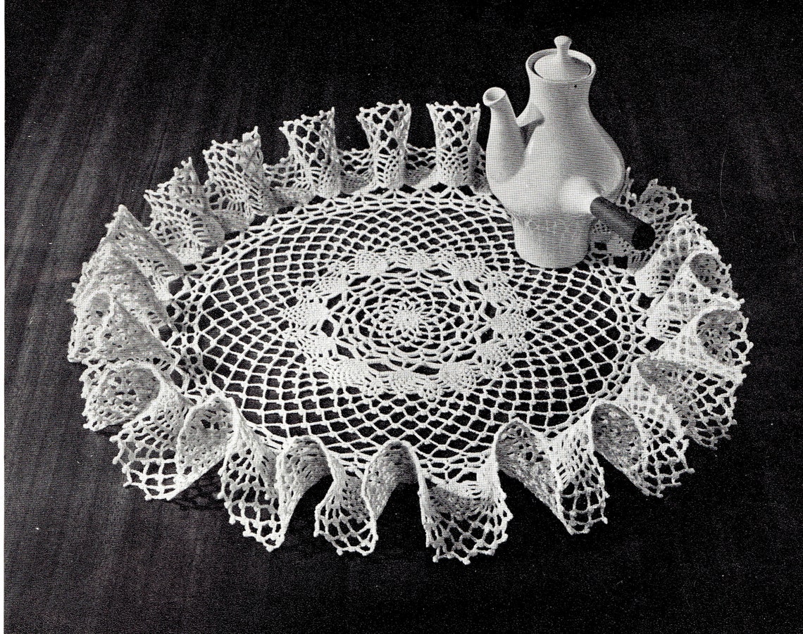 Ruffled Doilies Vintage Crochet Pattern Book PDF INSTANT - Etsy
