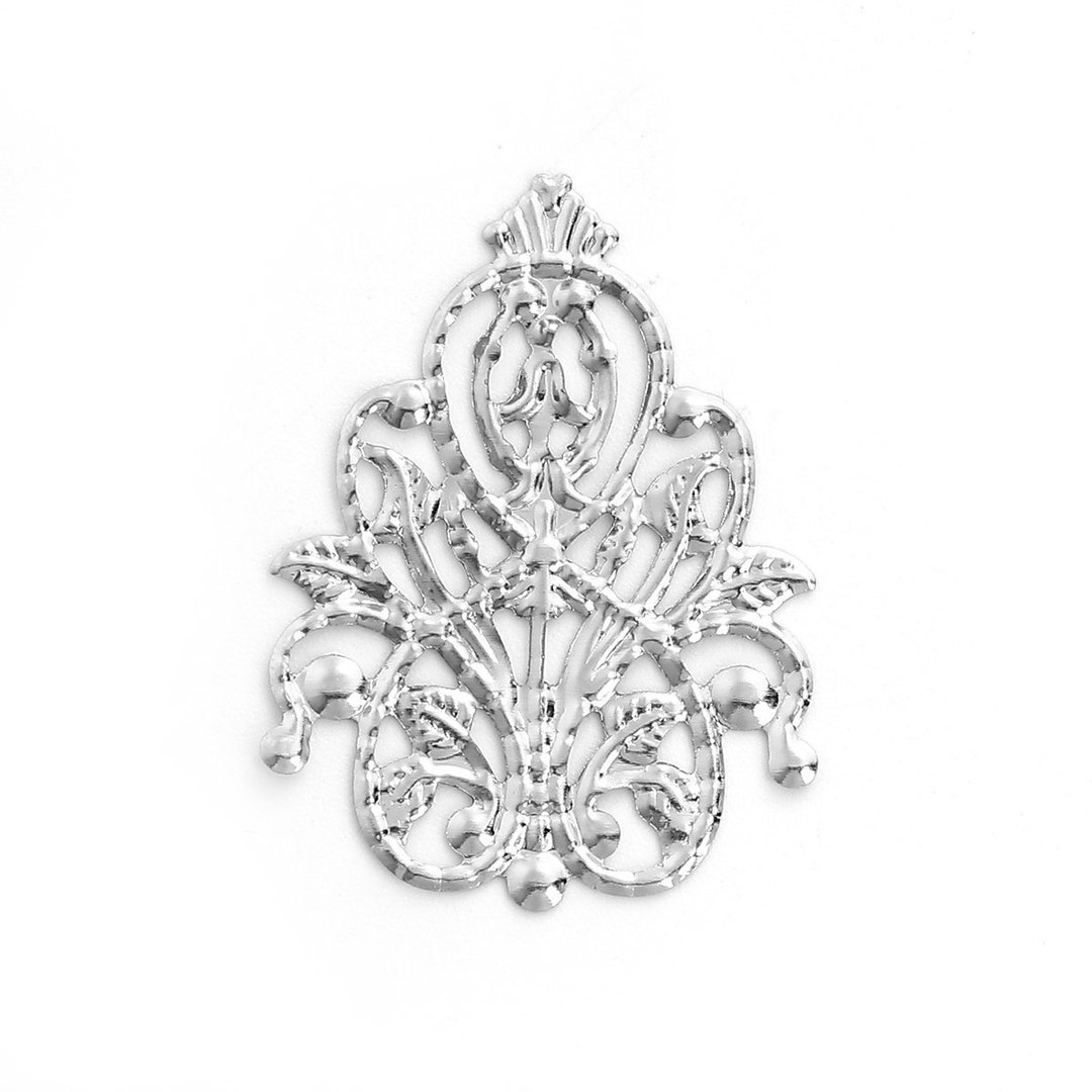 Silver Filigree Metal Stampings / Filigree Embellishments - Perfect for ...