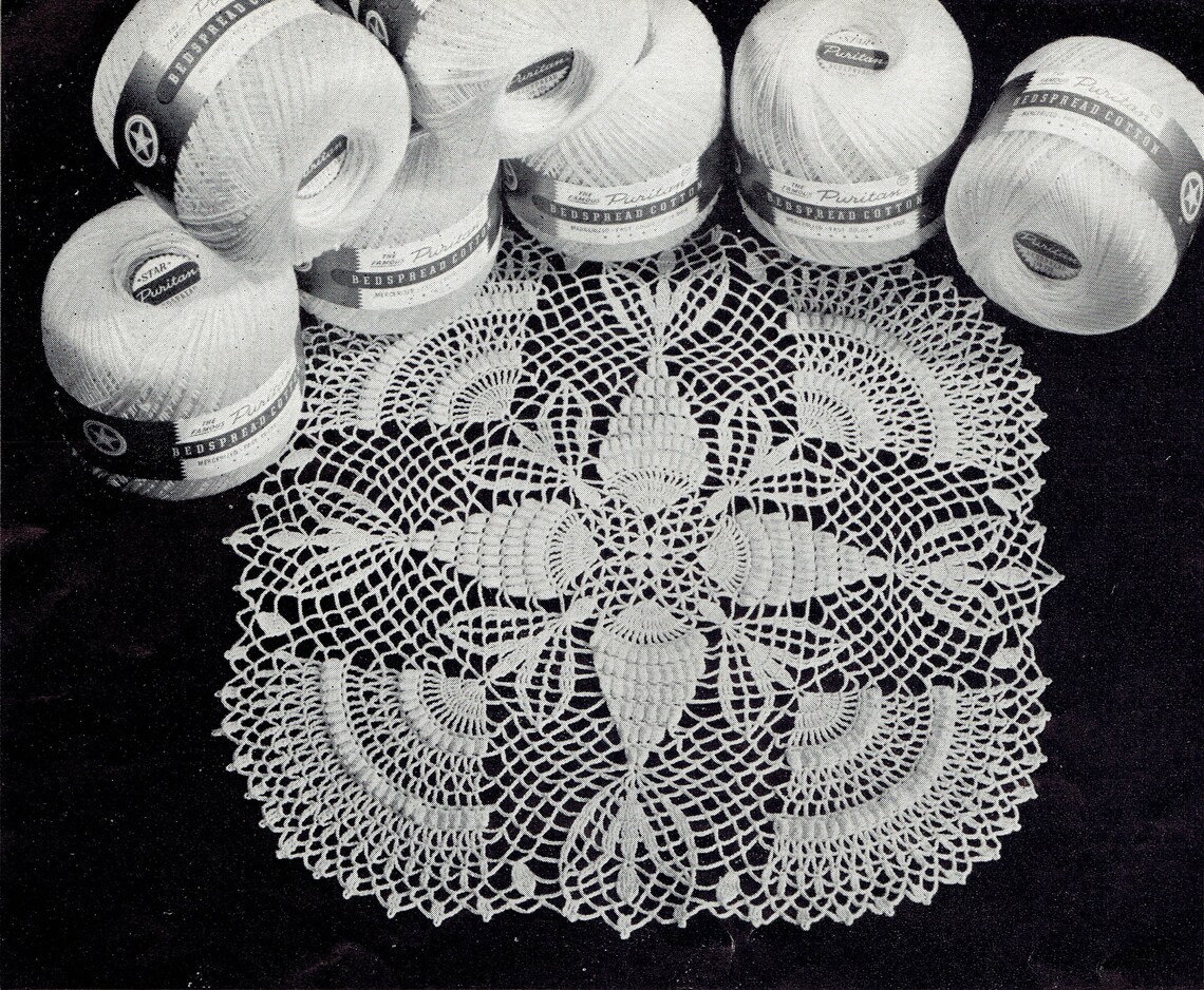 1956 Doilies Vintage Crochet Pattern Book PDF -- INSTANT DOWNLOAD ...