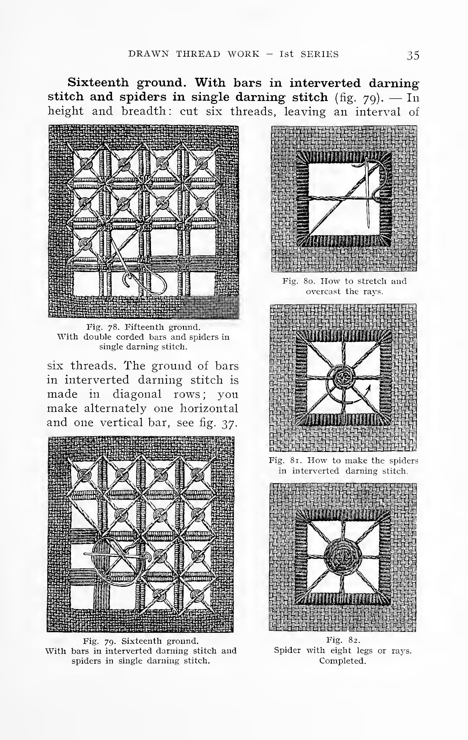 Drawn Thread Work, 1st Series Ebook PDF -- INSTANT Download -- Vintage ...