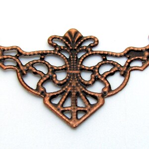 Filigree : 10 Antique Copper Filigree Wraps | Metal Filigree Jewelry ...